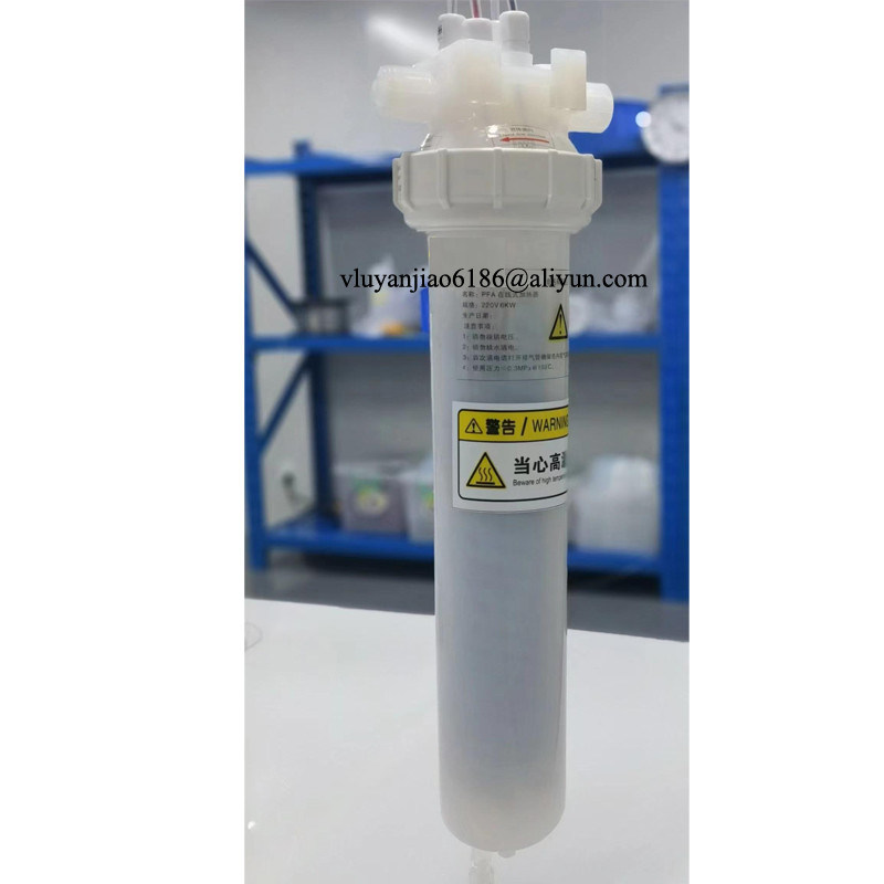 200 - 400VAC 1.5KW - 12KW PFA Inline Chemical Heater For Deionized ...
